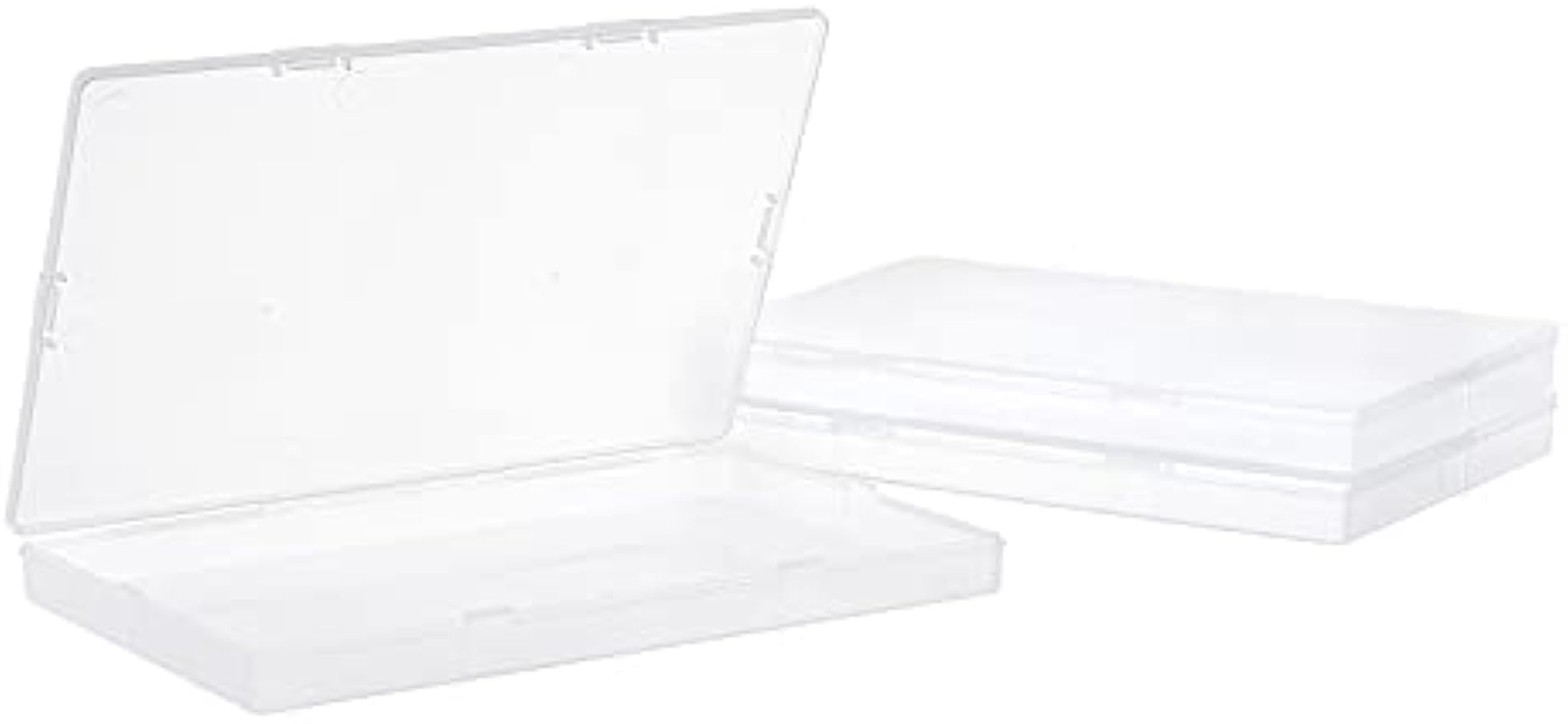 3 Pack Clear Plastic Beads Storage Containers Boxes with Lids Small ...