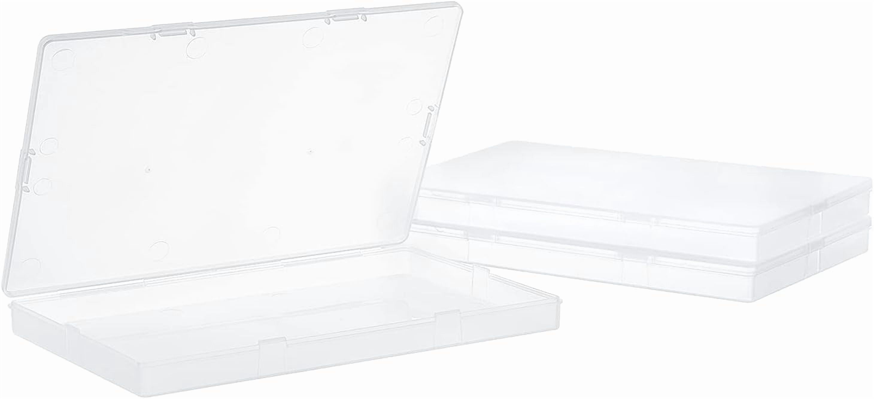3 Pack Clear Plastic Beads Storage Containers Boxes with Lids Small ...