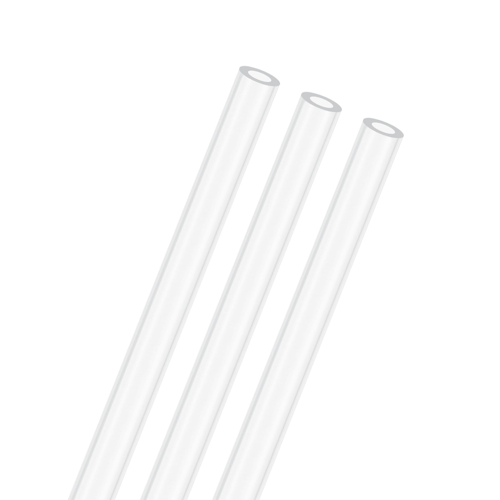 3-Pack Clear Plastic Tube, 4mm[0.16"] ID x 7mm[0.28"] OD High Impact ...
