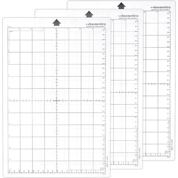 3 Pack Clear Standard Grip Cutting Mat 12x8 Inch PVC Cut Mats ...