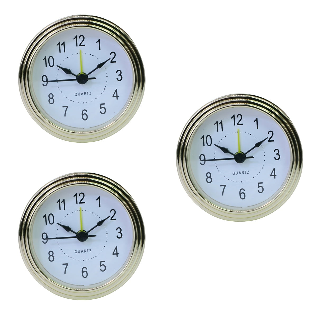 3 Pack Clock Ticking Mini Face Insert with Timer Wall Digital Retro ...