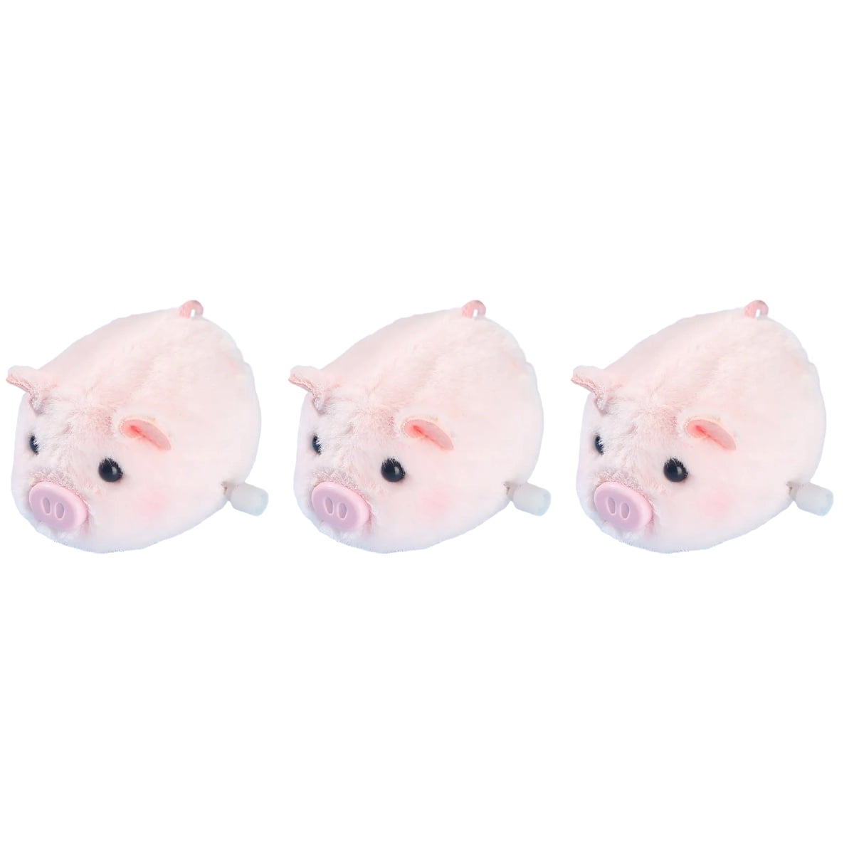 3 Pack Clockwork Plush Pig Animal Wind up Toy Compact Child - Walmart.com