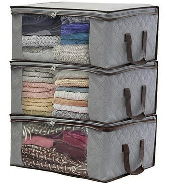Mainstays 2pack Canvas Closet Storage Bag - Walmart.com