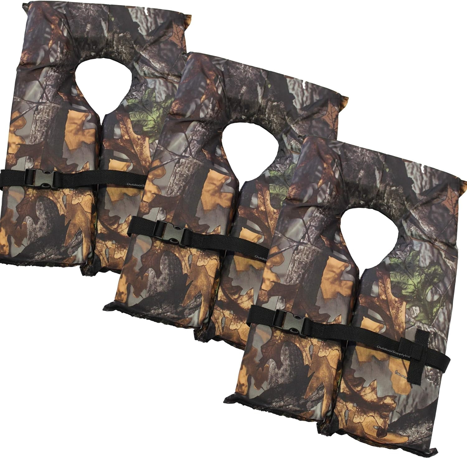 3 Pack Coast Guard Approved Life Jackets for Adults. High Visibility ...