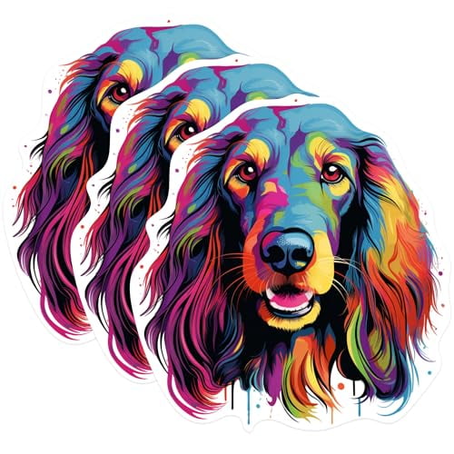 (3 Pack) Cocker Spaniel Decals - Colorful Dog Decal - Laptop Decal - 3 ...