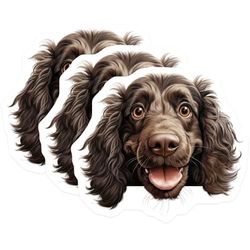 (3 Pack) Cocker Spaniel Decals - Liver Colored Dog Breed - Cute Puppy ...