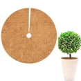 3 Pack Coconut Fiber Plant Mulch Rings, 11.8" Natural Coir Weed Control ...