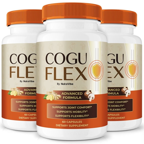 (3 Pack) Cogu Flex Capsules – Natural Joint Support Formula for ...