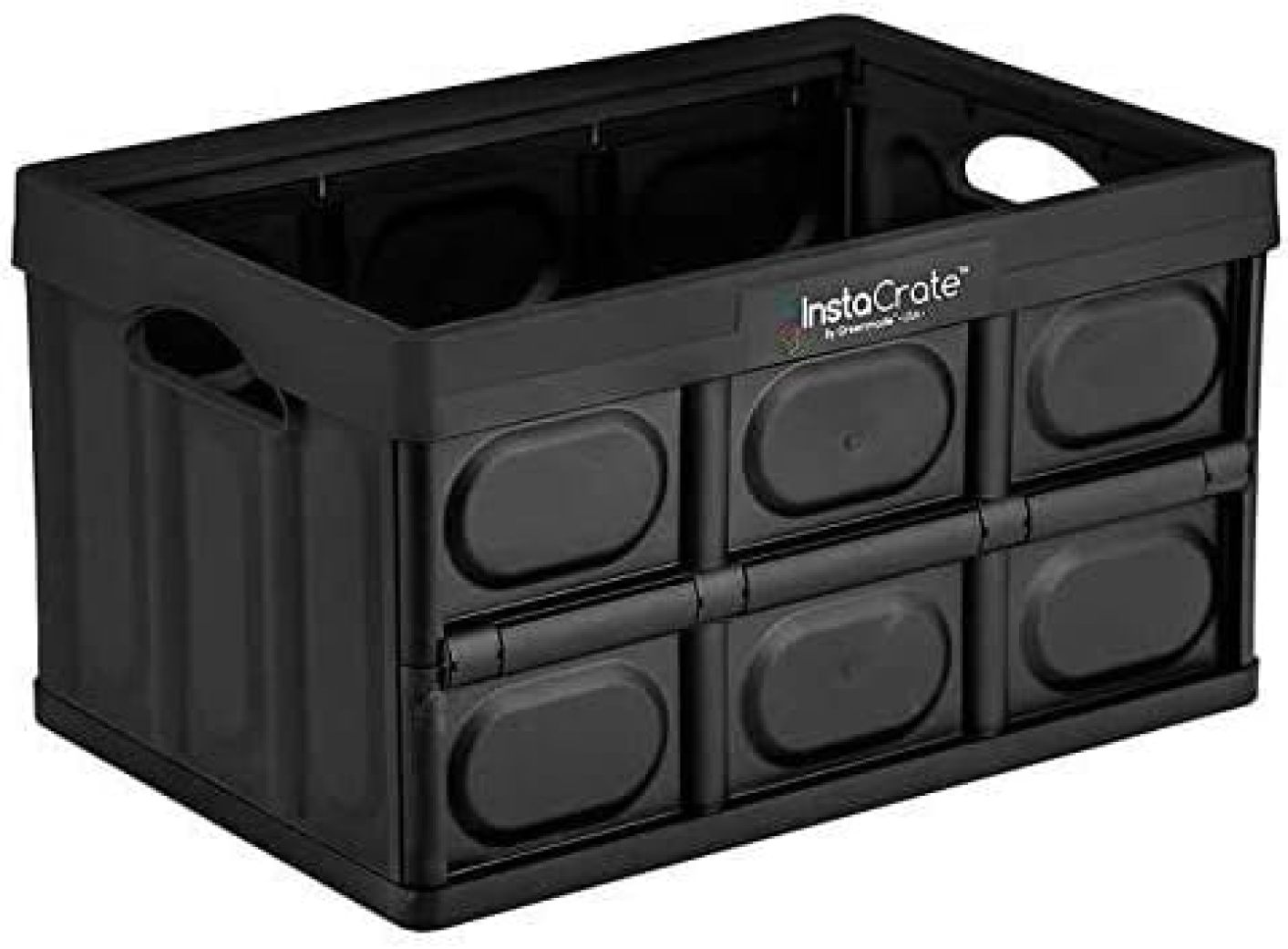 3-Pack Collapsible 12-Gallon Storage Bin for Easy Storage (Black) (6 ...