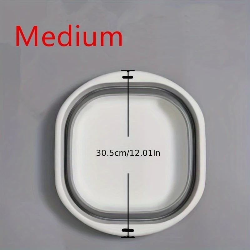 3 Pack Collapsible Tub Wash Basin Laundry Baskets Space Saving Storage ...