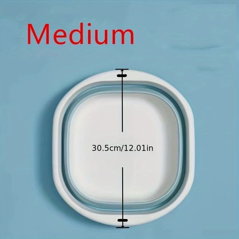 3 Pack Collapsible Tub Wash Basin Laundry Baskets Space Saving Storage ...