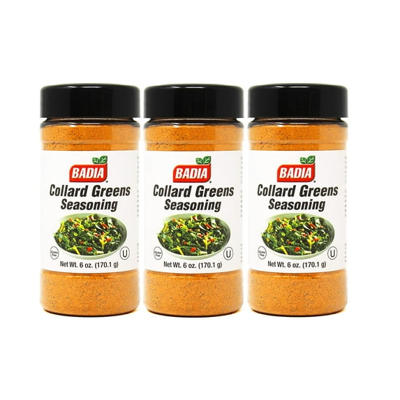 3 Pack Collard Greens Seasoning Ground Powder Kosher 6 Oz Each ...