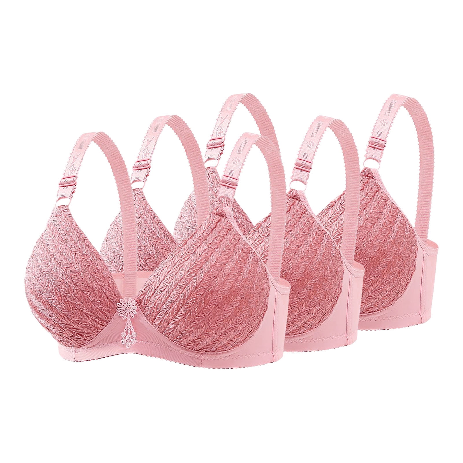 3-Pack Comfort Bras for Women Wireless Everyday Bralette, Soft Cup Bra ...