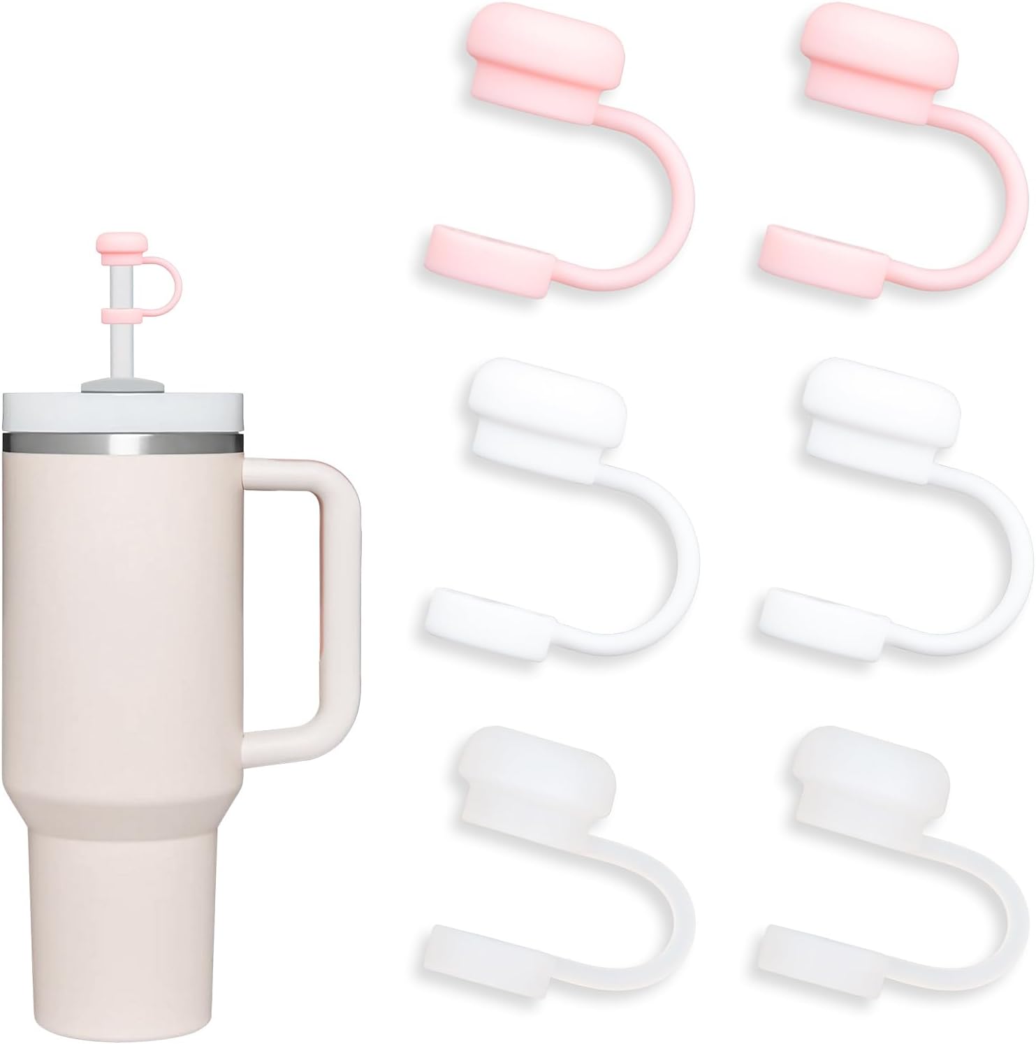 6 Pack Compatible with Stanley 30&40 Oz Tumbler, 10mm Cloud Shape Straw ...