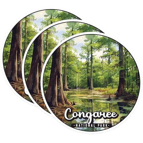 (3 Pack) Congaree National Park Decals - Swamp Landscape - Nature Scene ...