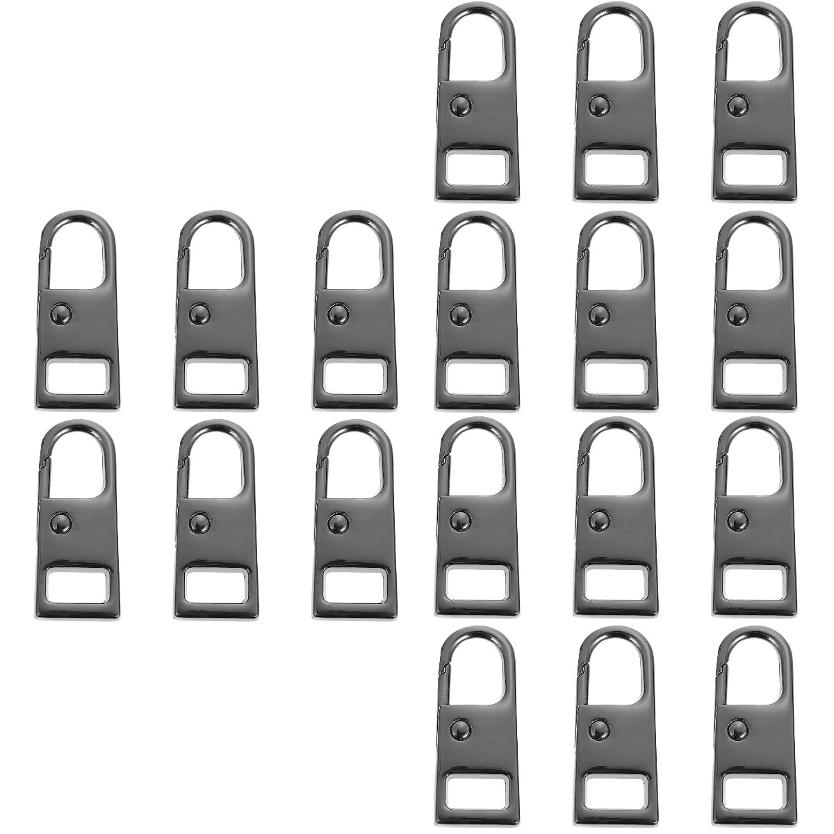 3 Pack Connection Buckle Zipper Zippers Extender Pulls Black - Walmart.com