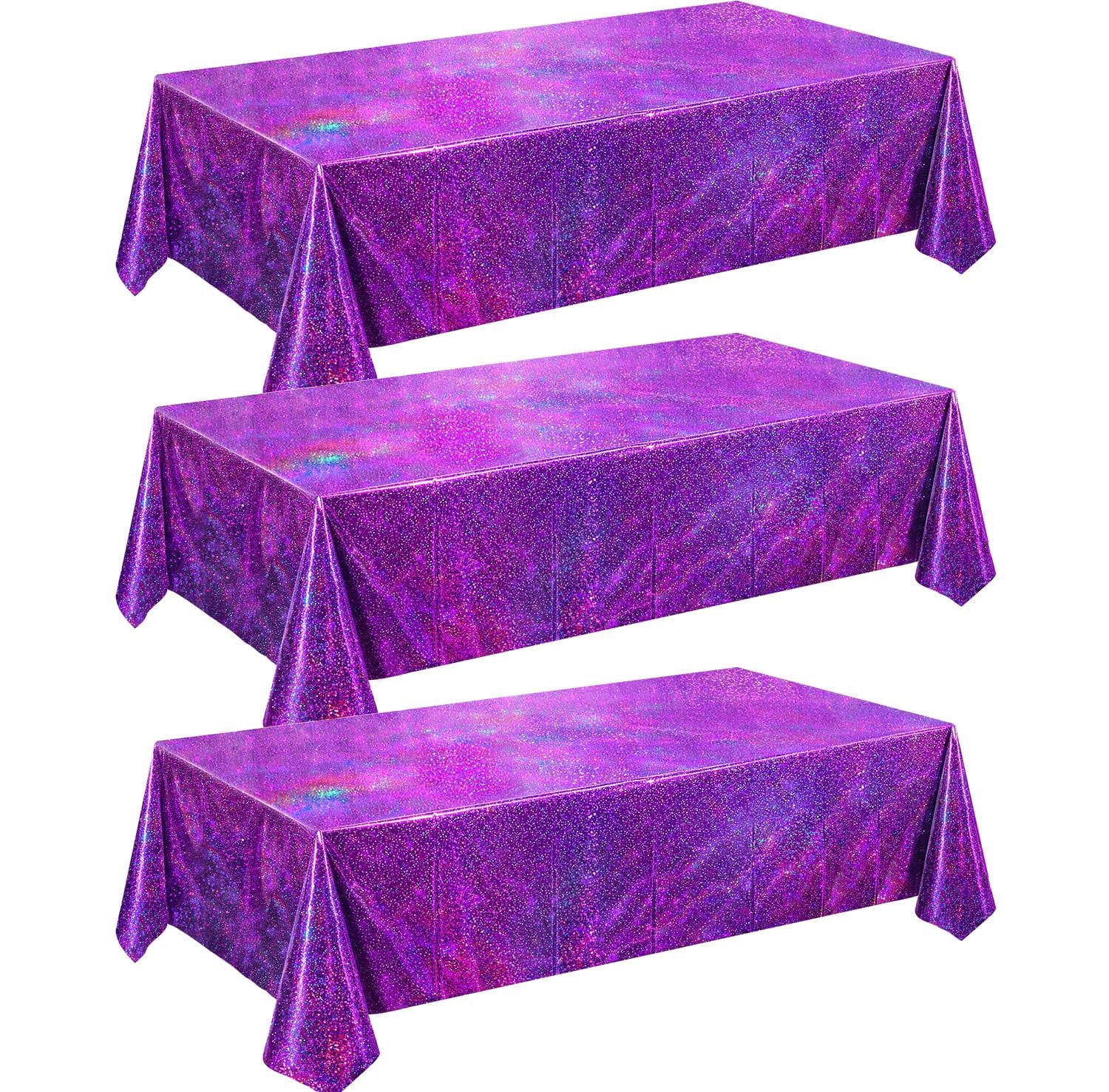 3 Pack Construction Theme Plastic Tablecloths, 54 x 108 Inches, Durable ...