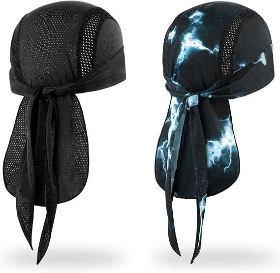 3 Pack Cooling Skull Cap Helmet Liner Sweat Wicking Cycling Running Hat ...