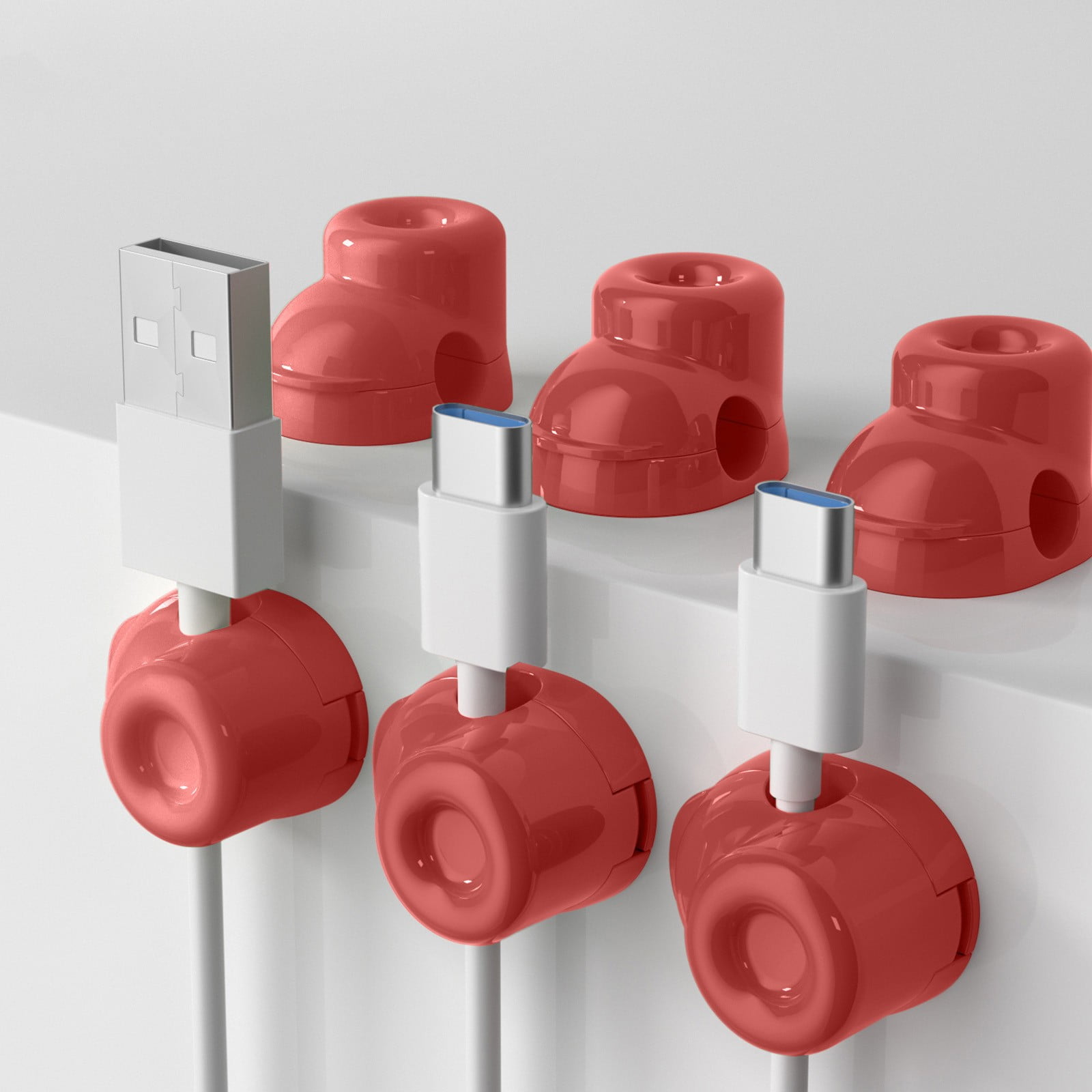 3 Pack Cord Organizer, 360°Rotating Twist-Lock Magnetic Cable ...