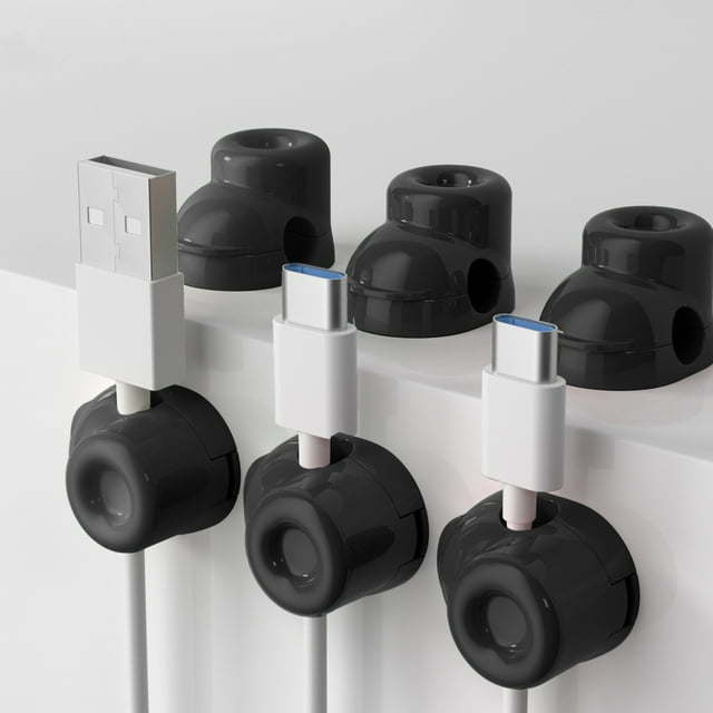 3 Pack Cord Organizer, 360°Rotating Twist-Lock Magnetic Cable ...