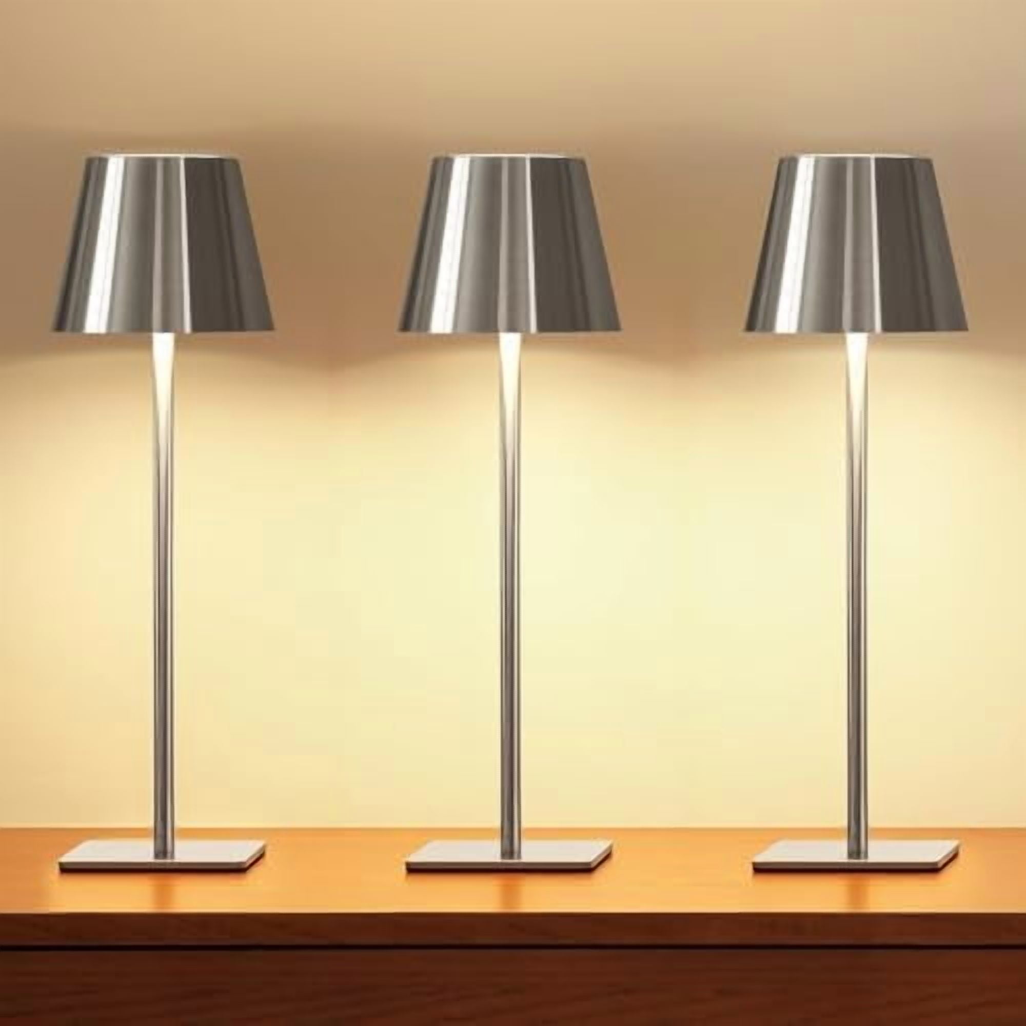 3 Pack Cordless Table Lamp, Battery Operated Lamp - Portable Waterproof ...