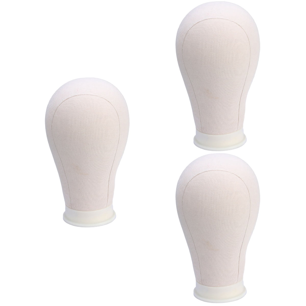 3 Pack Cork Canvas Mannequin Head and Stand Manikin Wig Khaki - Walmart.com