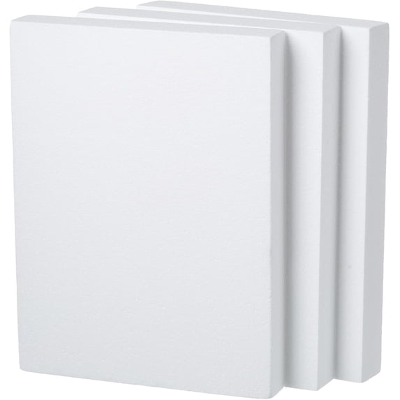 3 Pack Craft Foam Blocks 16X12X2in Polystyrene Brick Rectangle for Arts ...