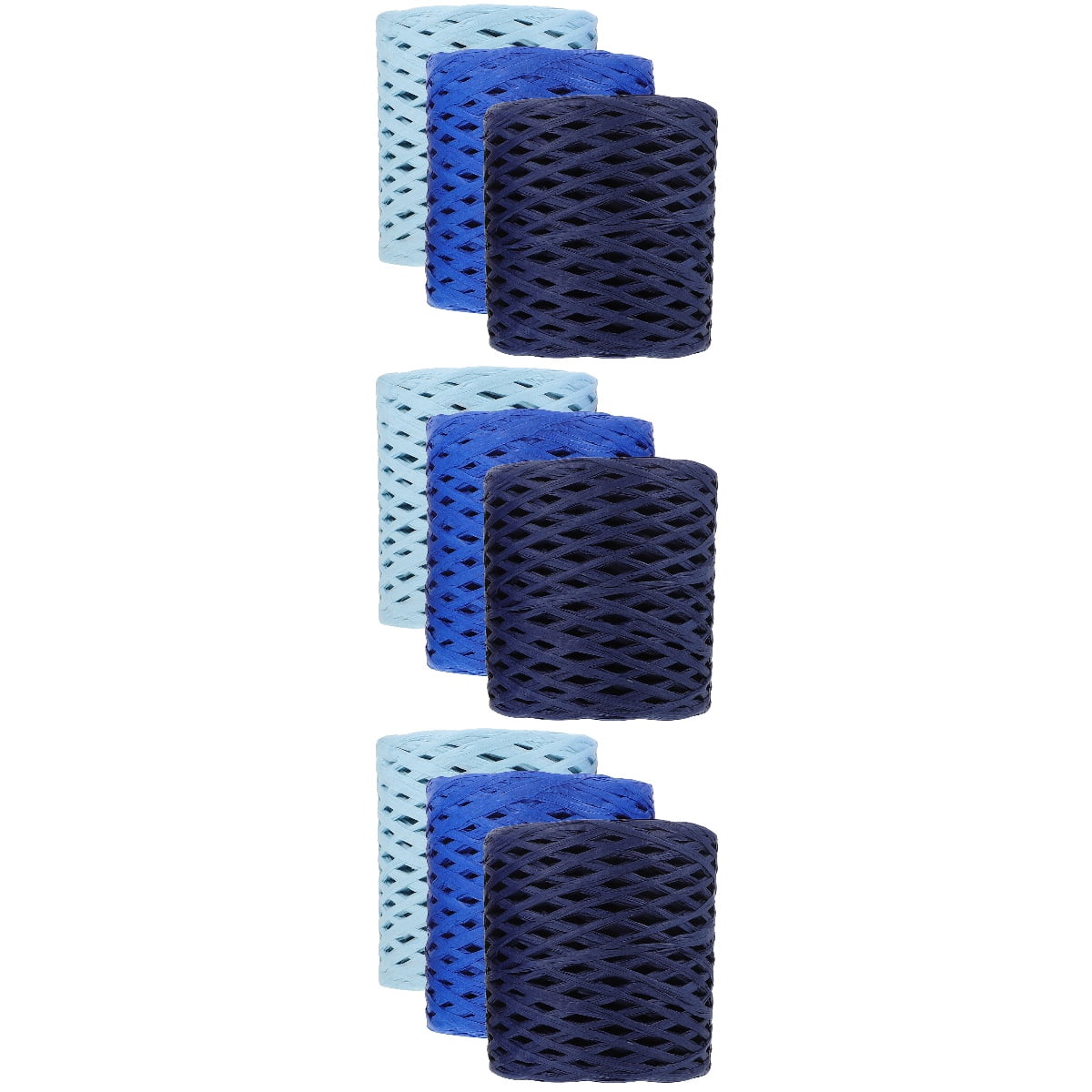 3 Pack Cream Velvet Ribbon Colored Raffia Paper Rope - Walmart.com
