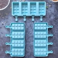 3 Pack Creative Square Popsicle Mold Ice Cream Cake Silicone Mold for ...