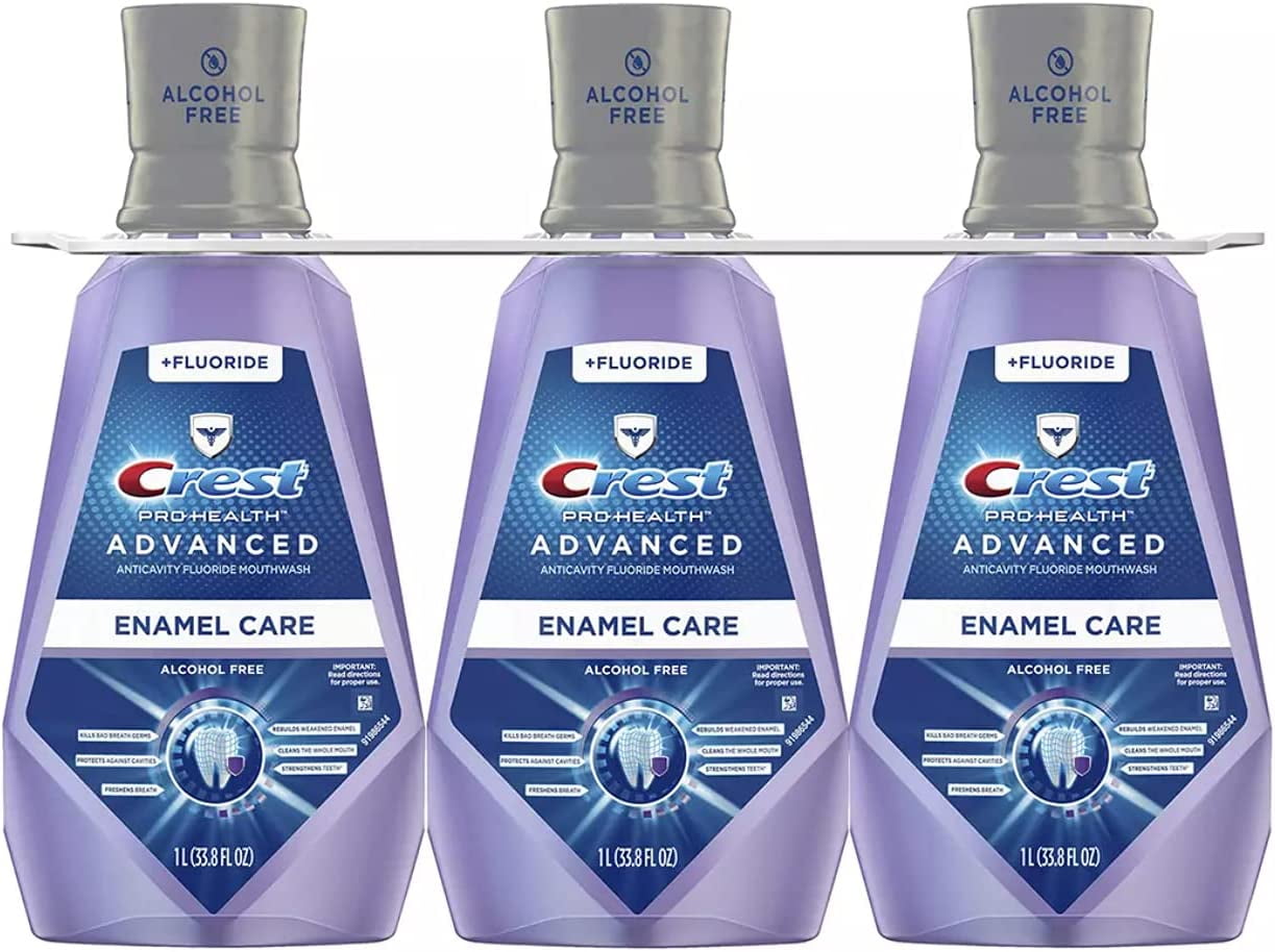 3 Pack -Crest Pro-Health Advanced with Extra Deep Clean Mouthwash ...