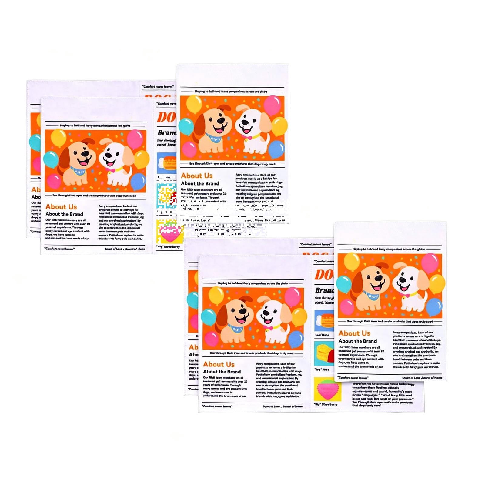 3 Pack Crinkle Newspaper Dog Toy, Indestructible Pet Balloon Toy for ...