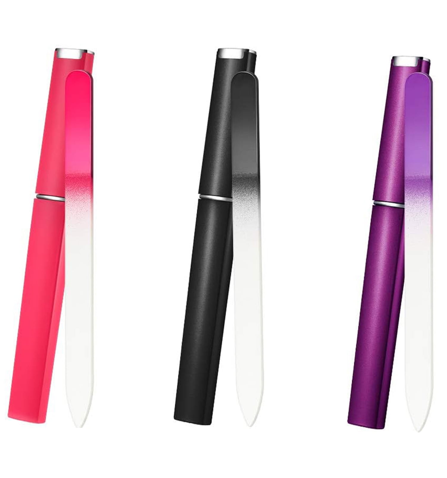 Casewin 3 Pack Crystal Glass Nail File with Case, Professional Manicure ...