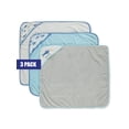 Buttons & Stitches Baby Boys' 3-Pack Shark Hooded Bath Towels - gray ...
