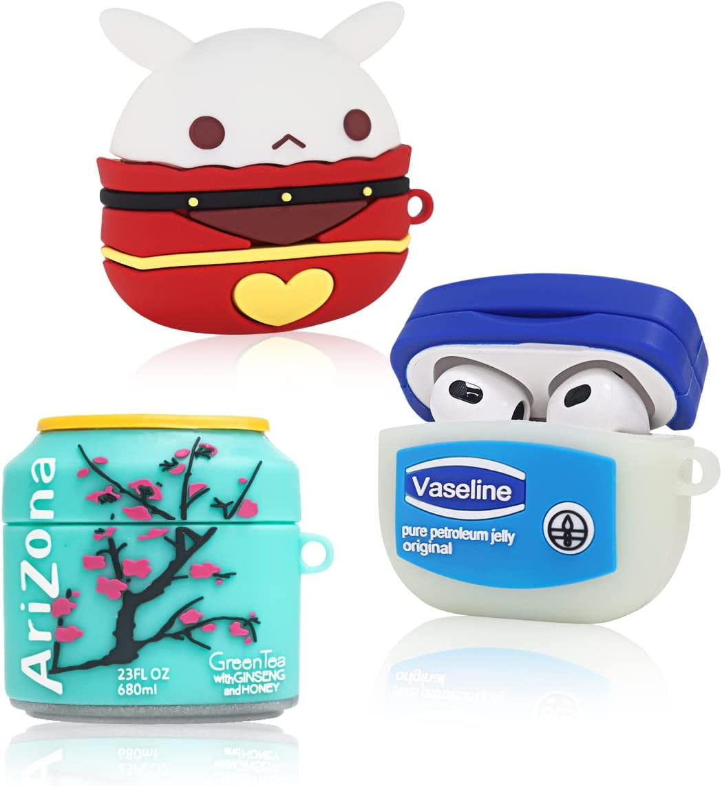 [3 Pack]Cute Airpods 3rd Generation(2021) Case, Arizona+Vaselin+Genshin ...