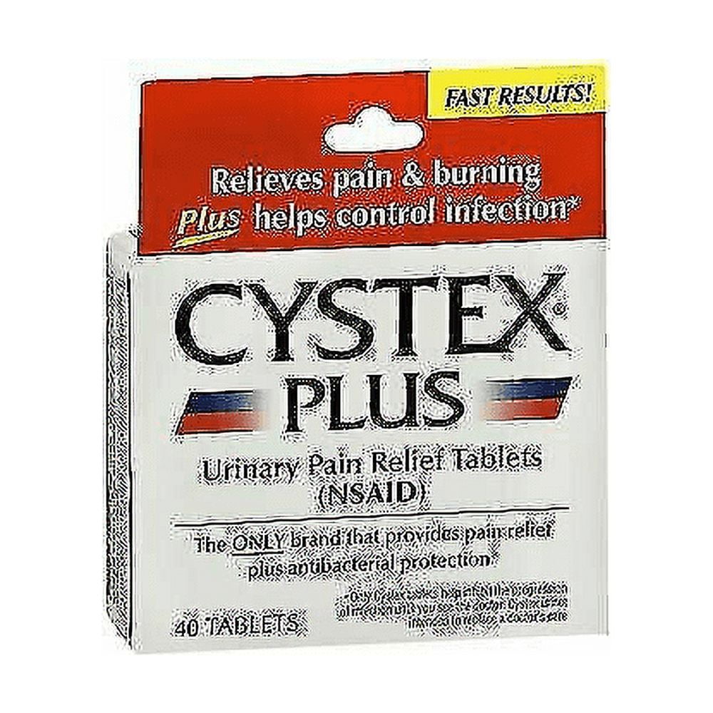 3 Pack Cystex Plus Urinary Pain Relief Tract Tablets, 40 ct - Medicine ...