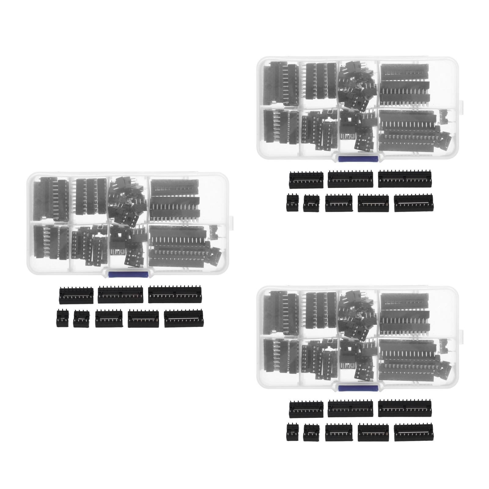 3 Pack DIP 6 8 14 16 18 20 24 28 Pin Sockets Microcontroller Connector ...