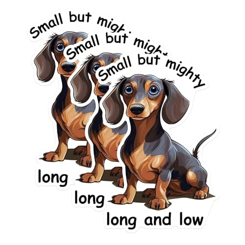 (3 Pack) Dachshund Decals - Wiener Dog Sticker - Cute Pet Lover Gift ...