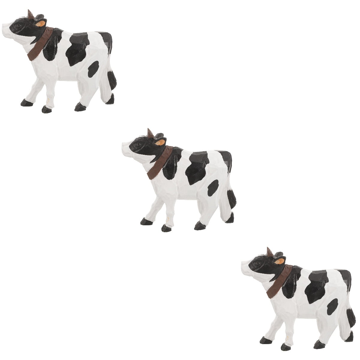 3 Pack Dairy Cow Figurines Animal Stuffy Theme Party Decorations ...