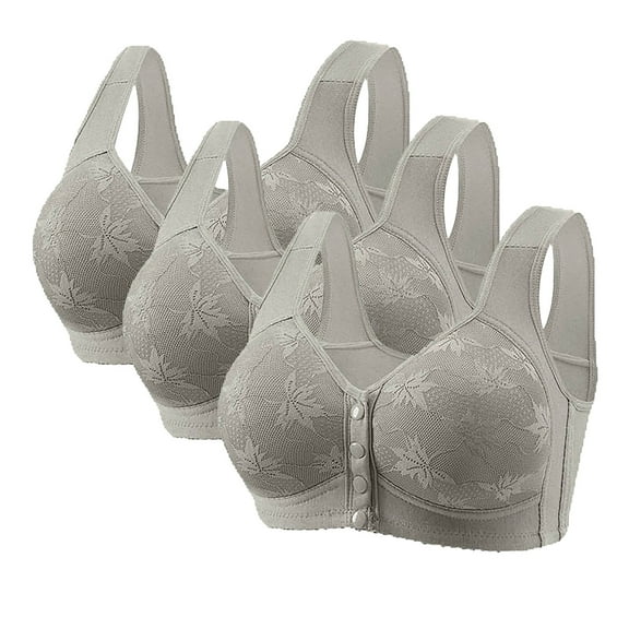 DAFPZW Daisy Lace Bras for Women Front Closure No Underwire Comfort ...
