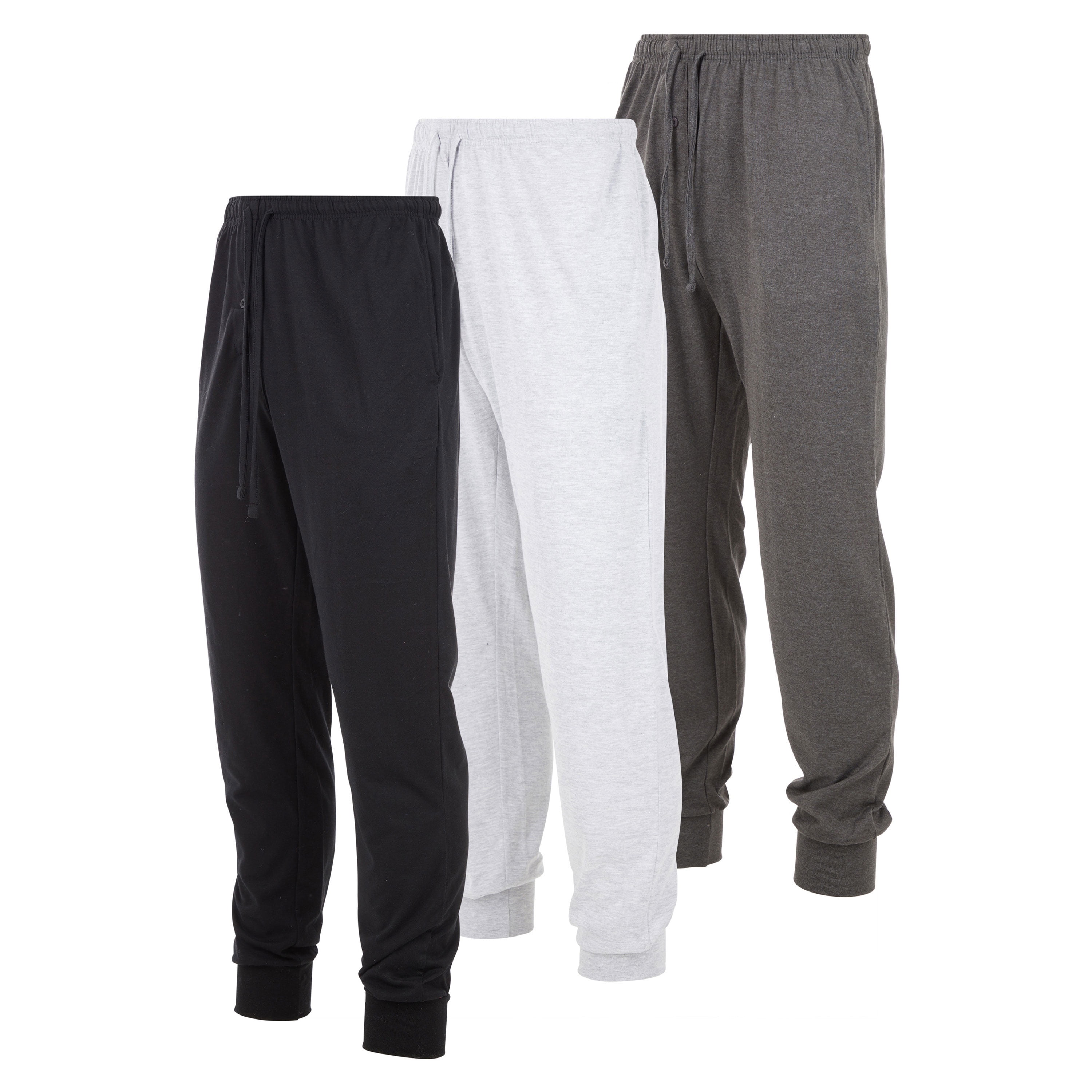 DARESAY Men's Lightweight Jersey, Knit Lounge Pajama Pants with Pockets ...