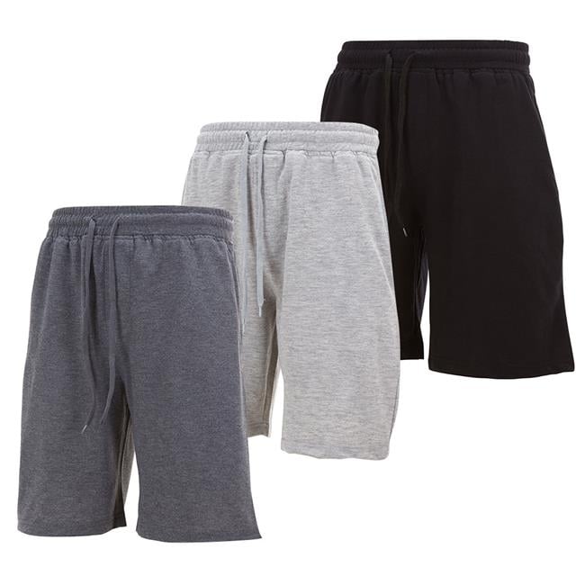 3-Pack: Daresay Mens Sweat Shorts With Pockets Lightweight Mens Fleece ...