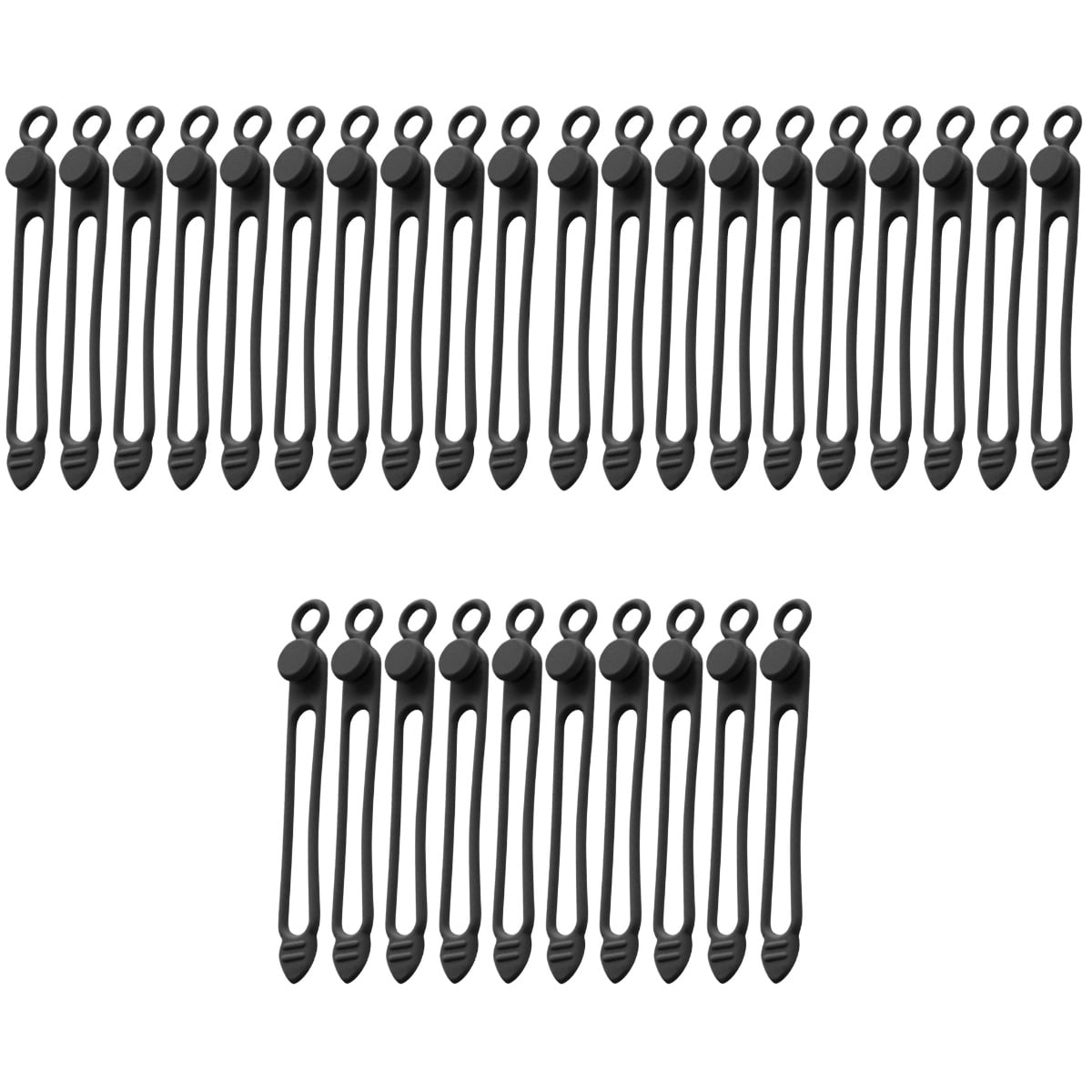 3-Pack Black Data Cable Straps with Wire Tacks for Organizing Cords ...