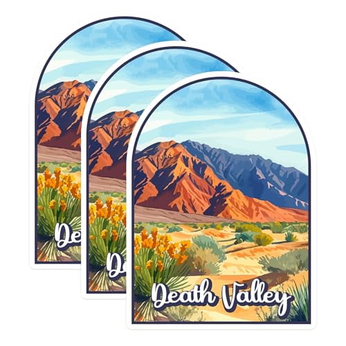 (3 Pack) Death Valley Decals - National Park Stickers - Desert ...