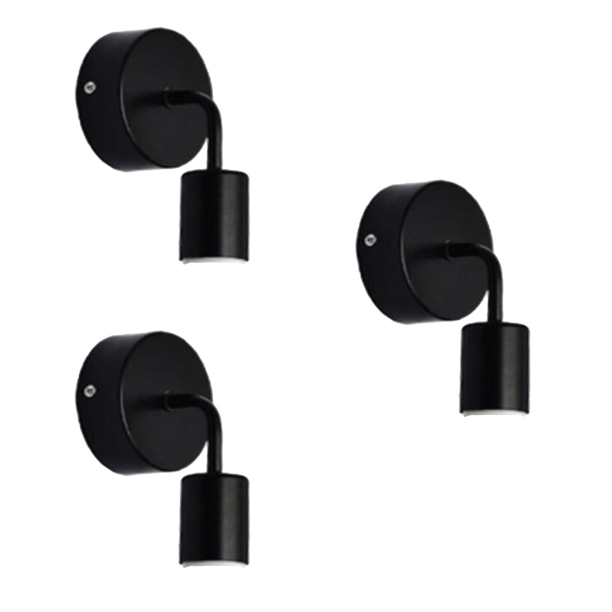 3 Pack Decorative Lamp Wall Sconces Rustic Light Fixtures Black ...