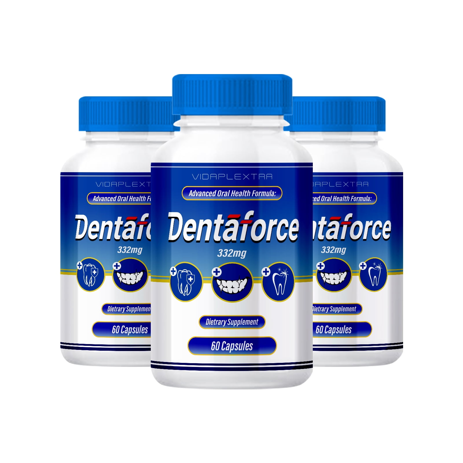 (3 Pack) DentaForce Capsules - Denta Force Advanced Capsules - Walmart.com