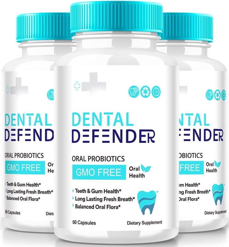(3 Pack) Dental Defender Capsules, Dental Support Capsules, Health ...
