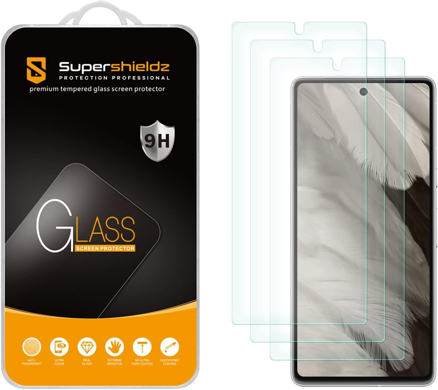 (3 Pack) Designed for Google Pixel 7a Tempered Glass Screen Protector ...