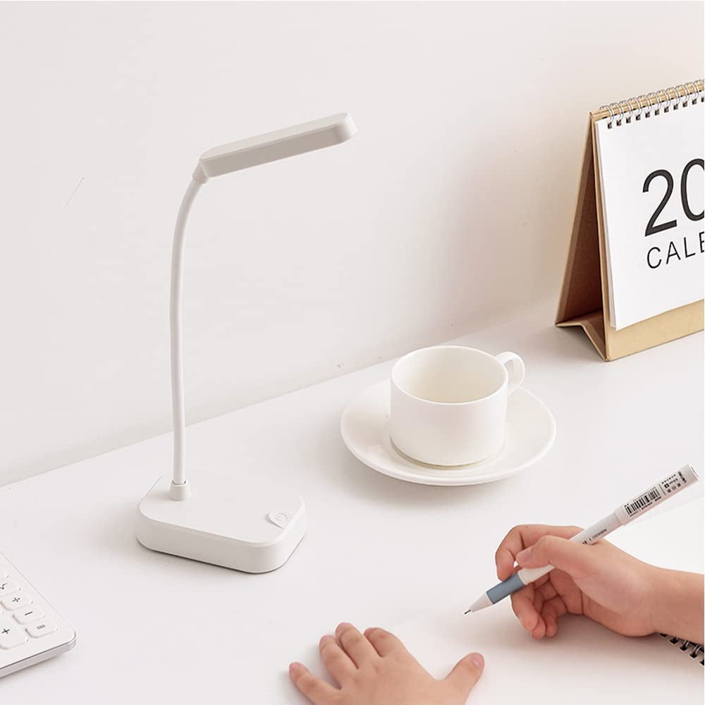 3 Pack Desk Lamp Battery Powered, USB Adjustable Rotating Hose, 3 ...