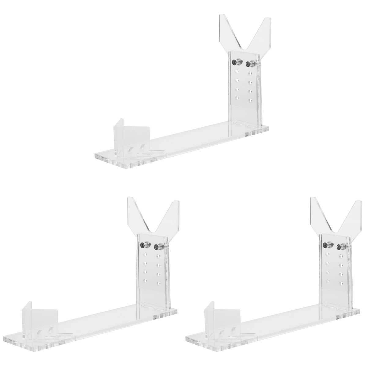 3 Pack Display Stand Manual Support Figure Models Shelves Frame Acrylic ...