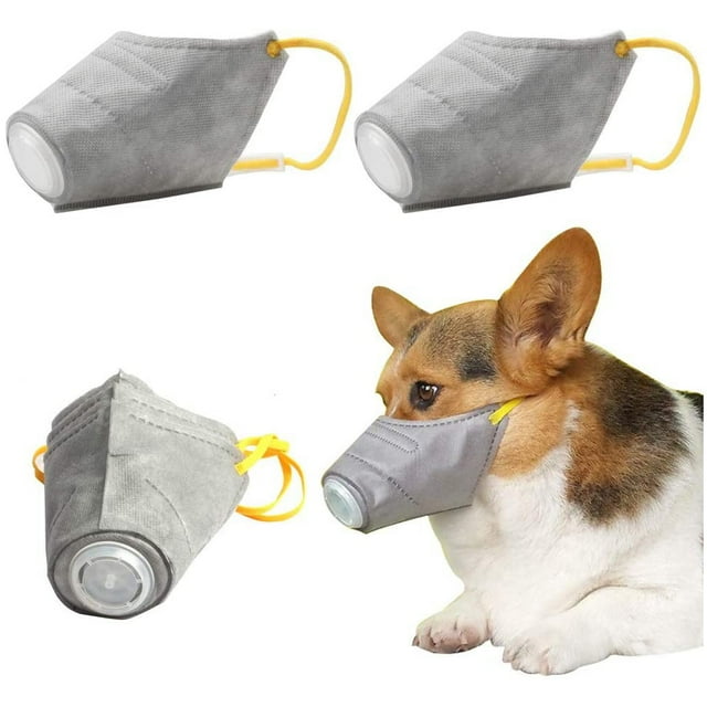 3 Pack Dog Mouth Masks, Dog Muzzle Dog Mask Cover Adjustable Respirator ...